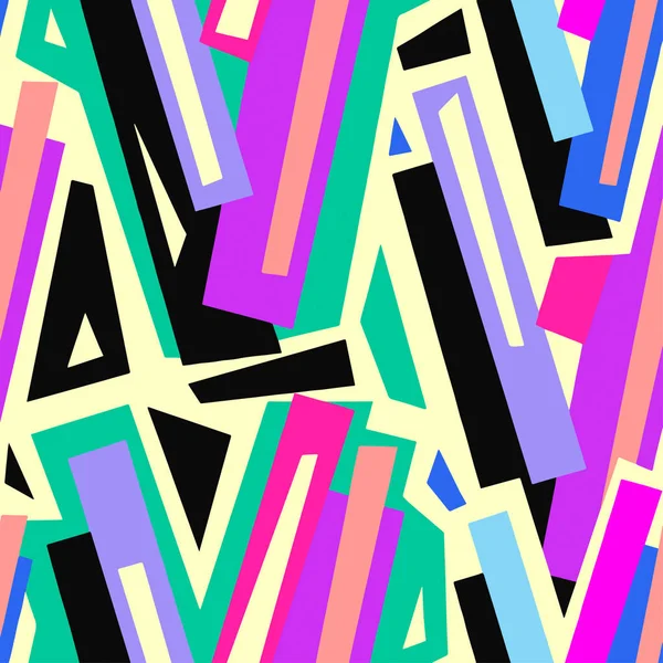 Seamless urban funky textile pattern - Stock Image - Everypixel