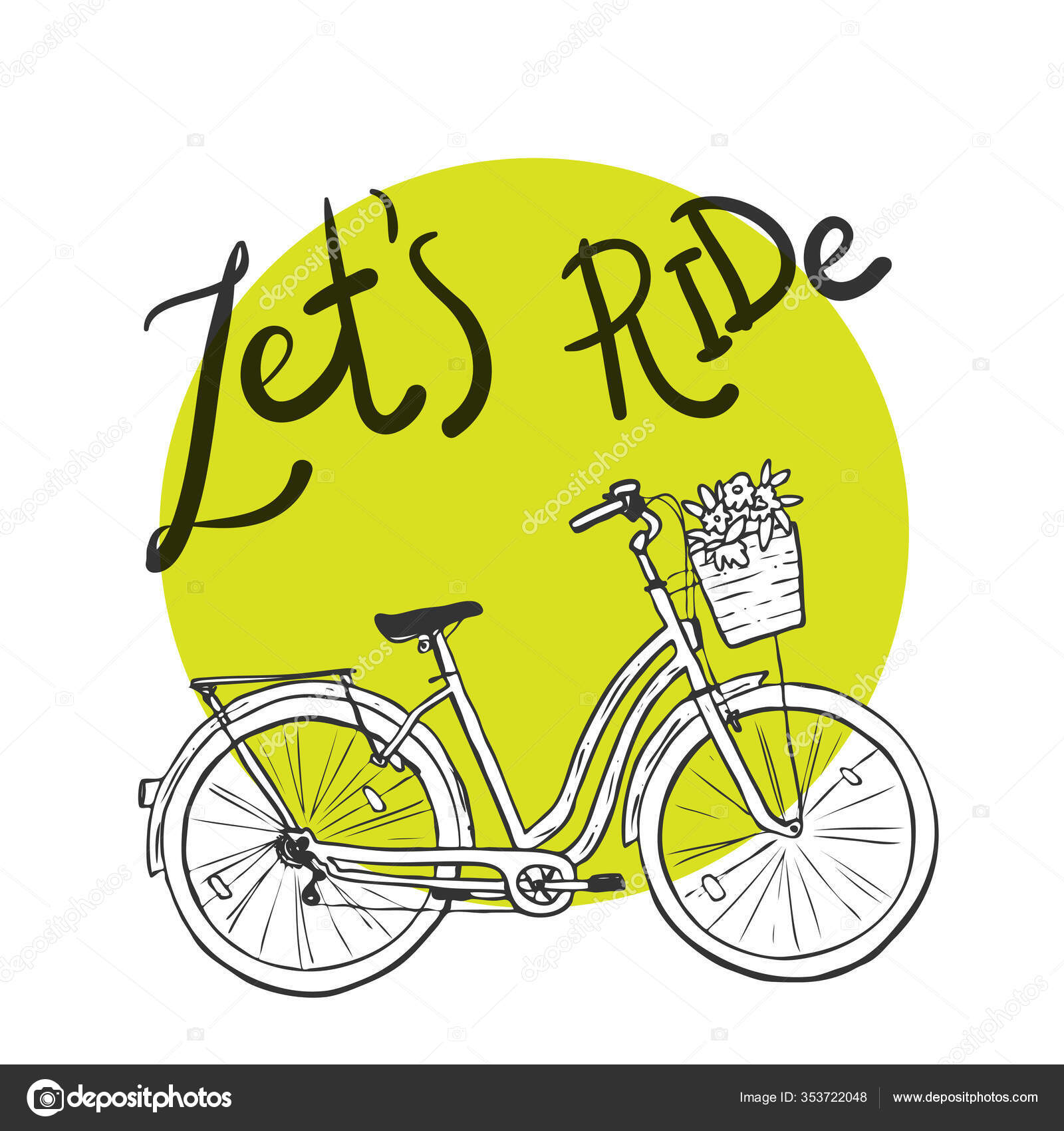 Cruiser Bicycle Vector