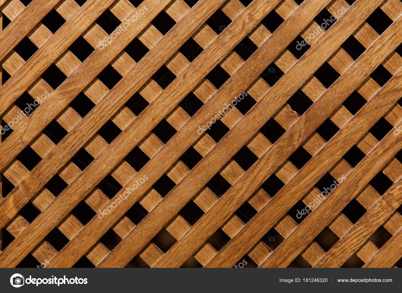Background, diagonal wooden grille. Texture of the wooden lattice ...