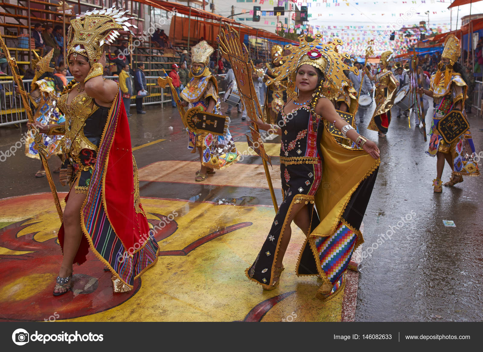 Inca dance group at the Oruro Carnival – Stock Editorial Photo ...
