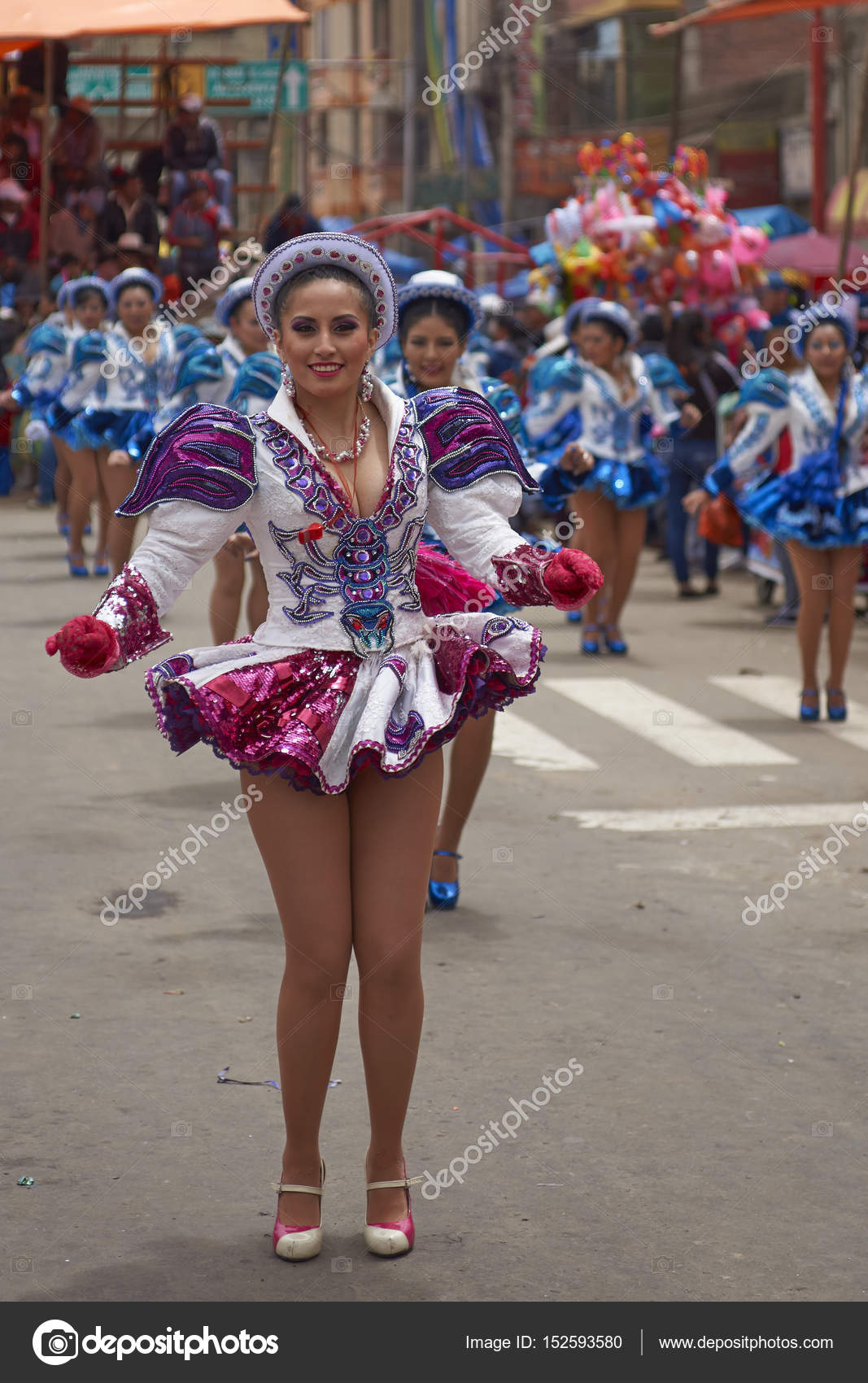 Caporales dancers at the Oruro Carnival – Stock Editorial Photo © richardsjeremy #152593580