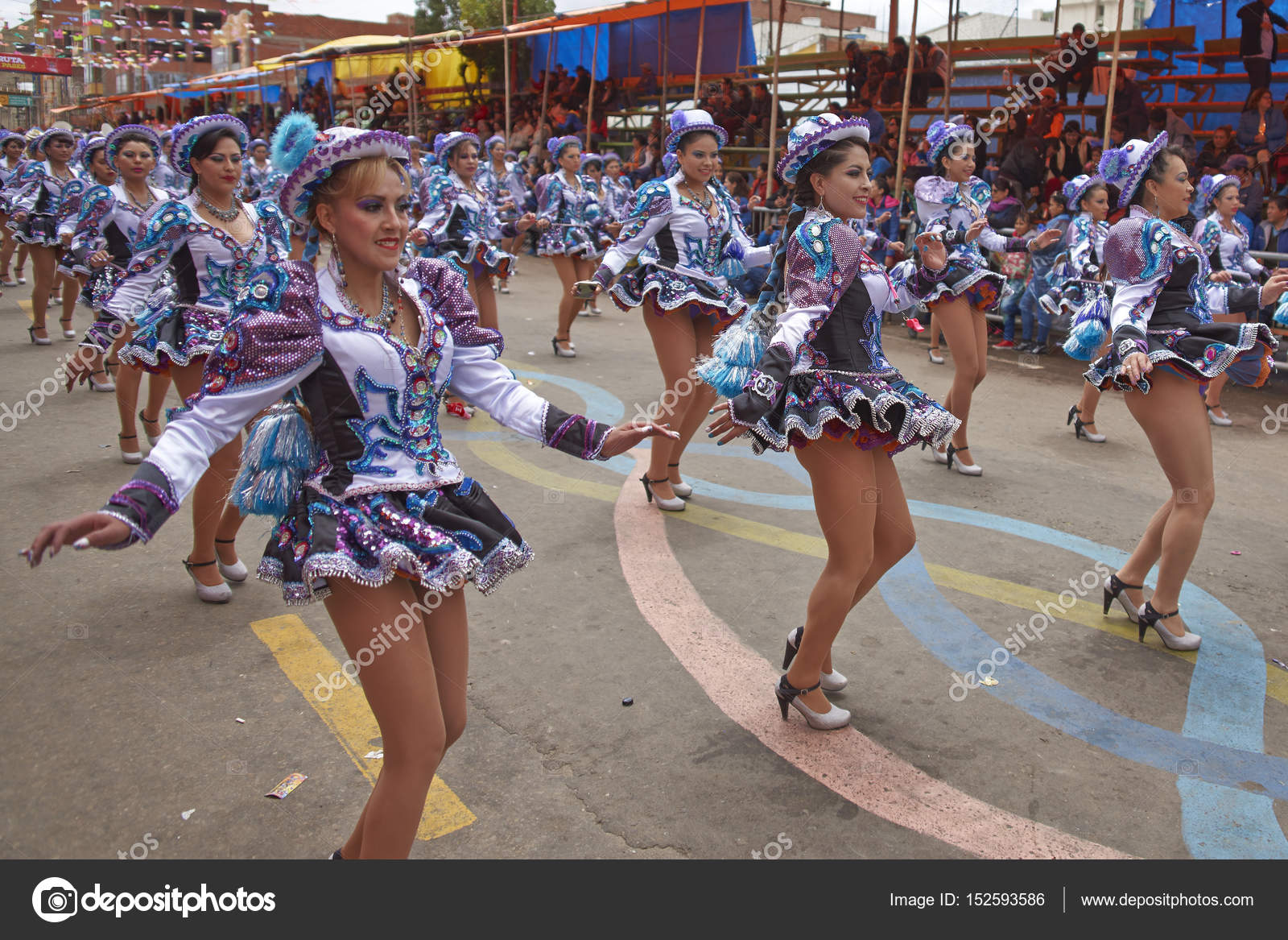 Caporales dance group at the Oruro Carnival – Stock Editorial Photo © richardsjeremy #152593586