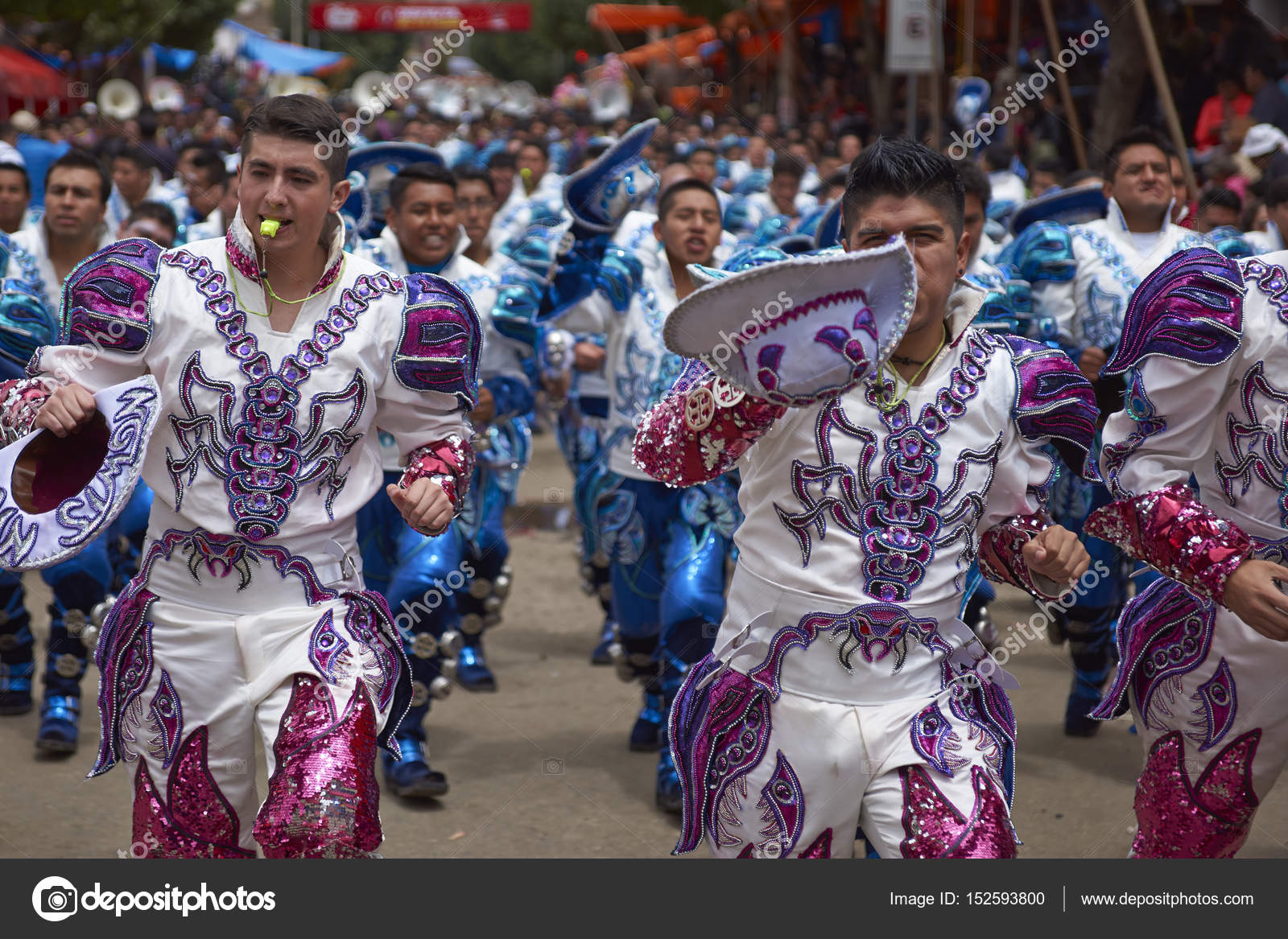 Caporales dancers at the Oruro Carnival — Stock Editorial Photo © richardsjeremy #152593800