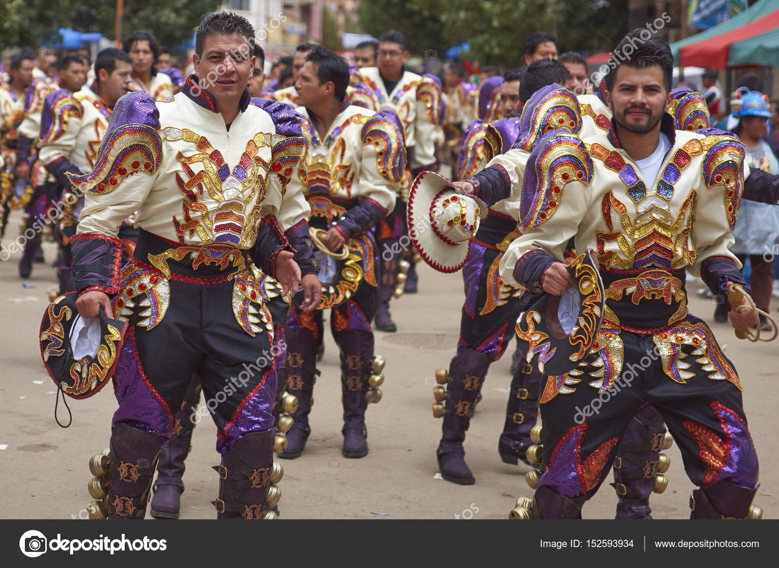 Caporales dancers at the Oruro Carnival – Stock Editorial Photo © richardsjeremy #152593934