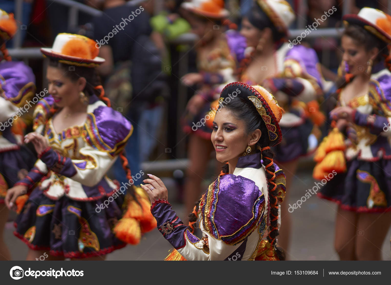Caporales dancers at the Oruro Carnival — Stock Editorial Photo © richardsjeremy #153109684
