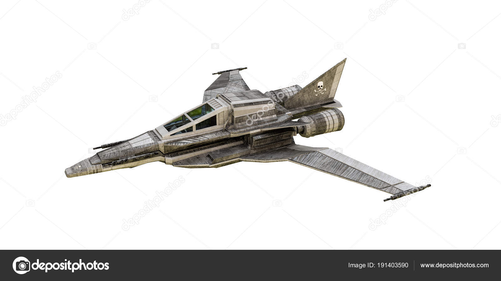 Spacecraft White Background