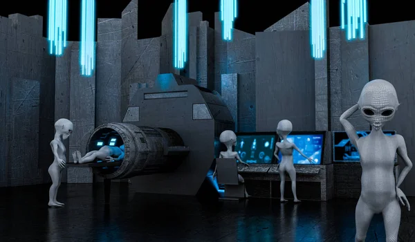 Ufo alien abduction experiments — Stock Photo © innovari #7219810