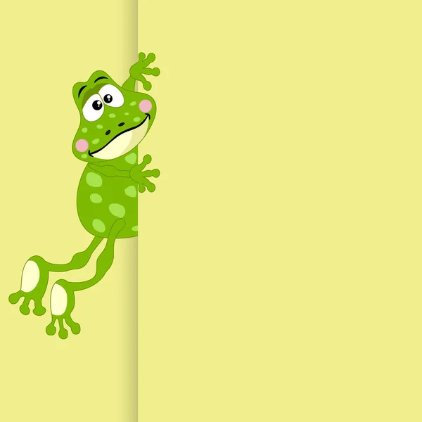 Funny frog cartoon with blank sign Stock Vector Image by ©starlight789 ...