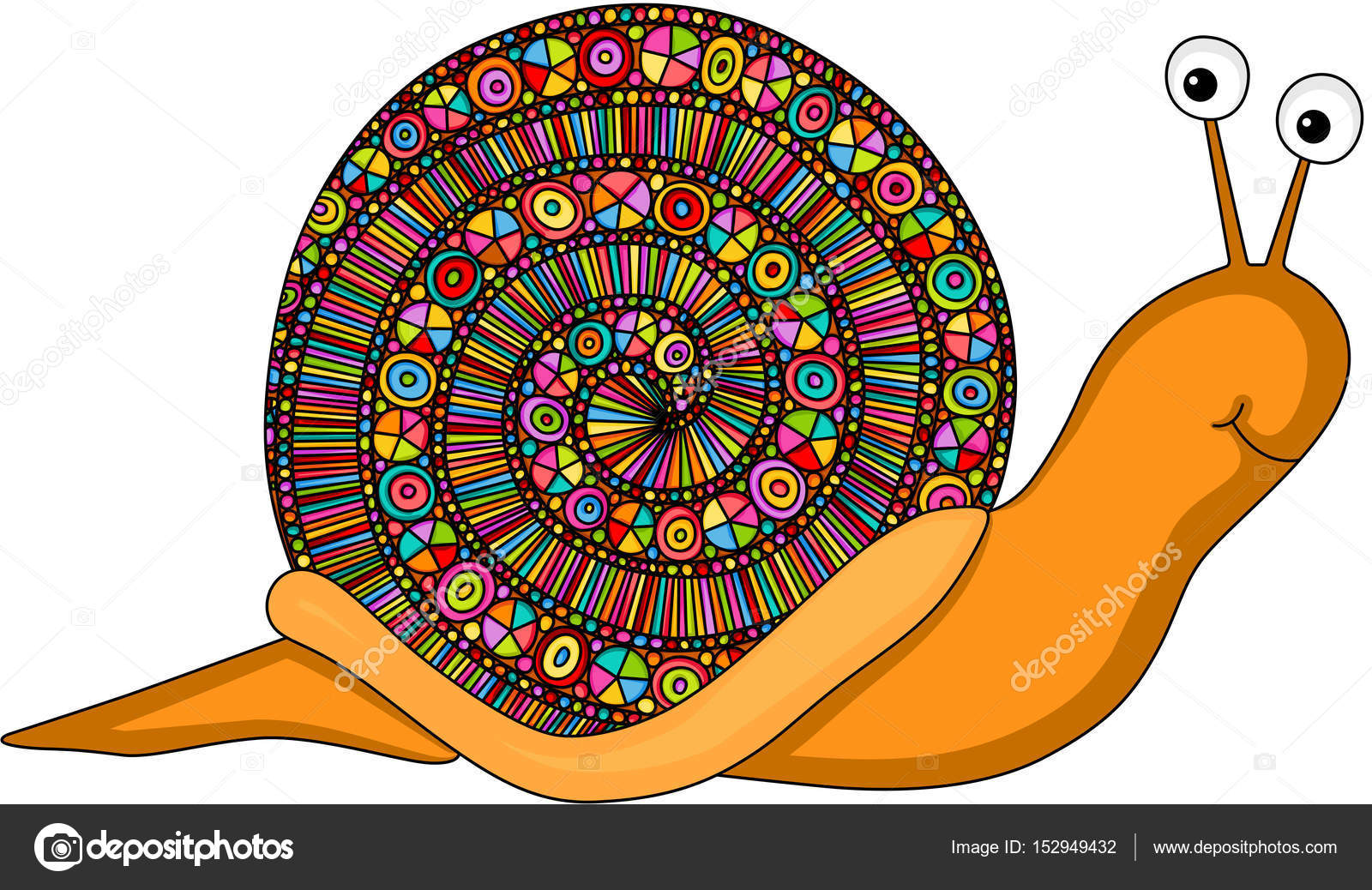 Colored zentangle snail Stock Vector Image by ©socris79 #152949432