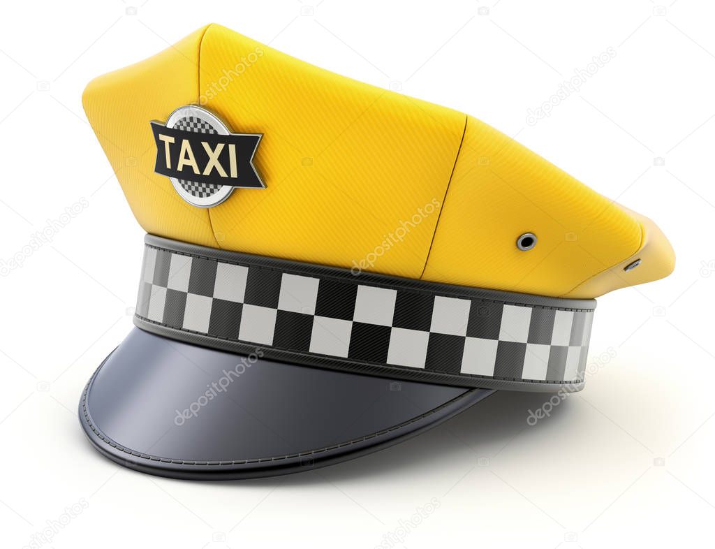 Yellow taxi driver cap — Stock Photo © mipan #132487722