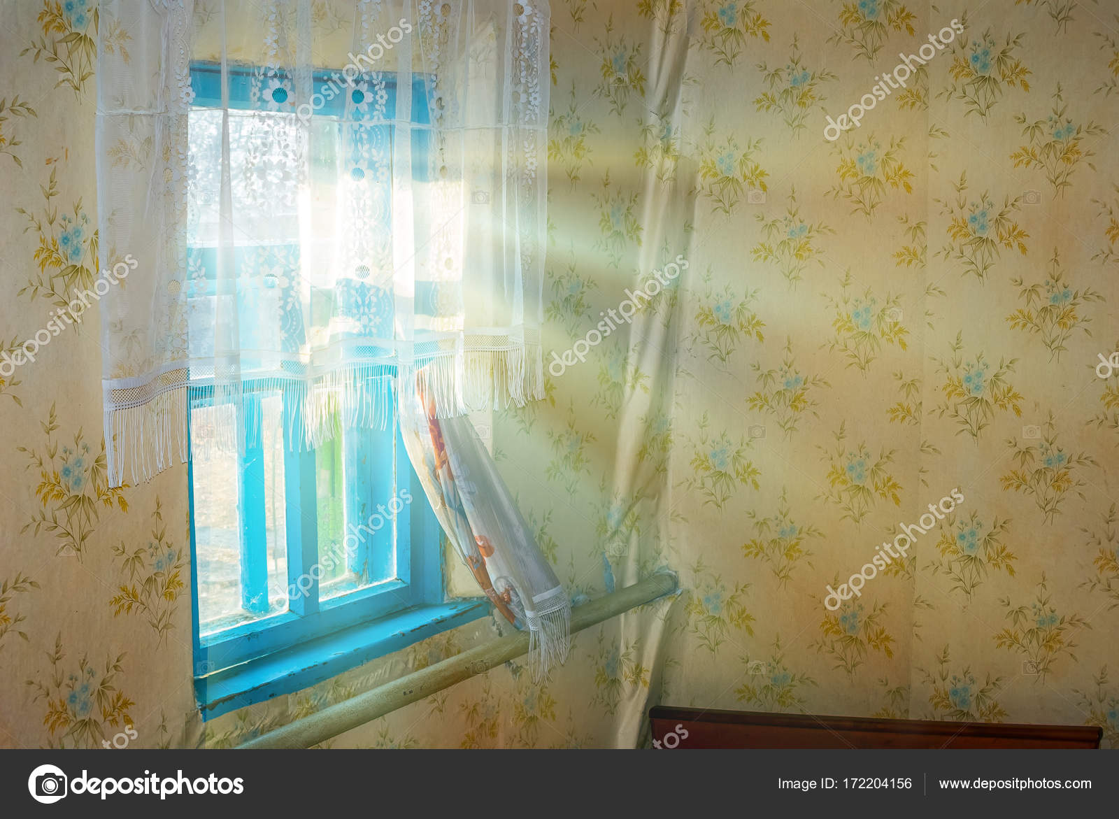 Indoor Scene Sun Rays Push Window — Stock Photo © york_76 #172204156