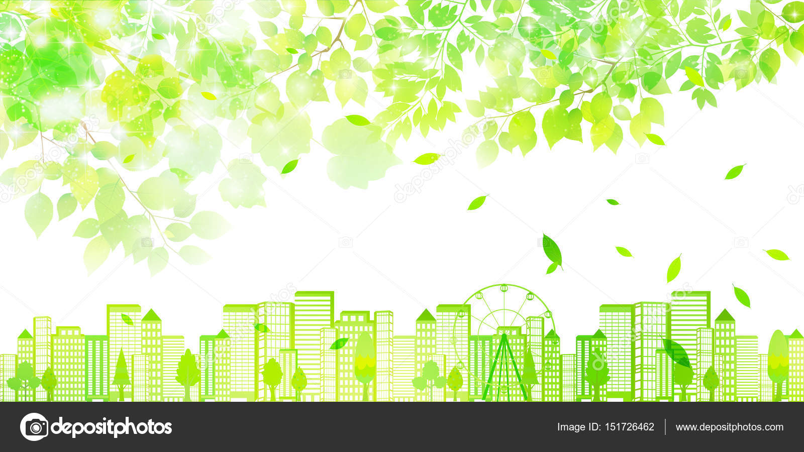 New green building scenery background ⬇ Vector Image by © JBOY24 ...