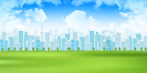New green building scenery background Stock Vector by ©JBOY24 151726462
