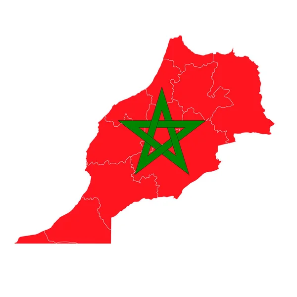 Morocco flag map — Stock Photo © tony4urban #70592581