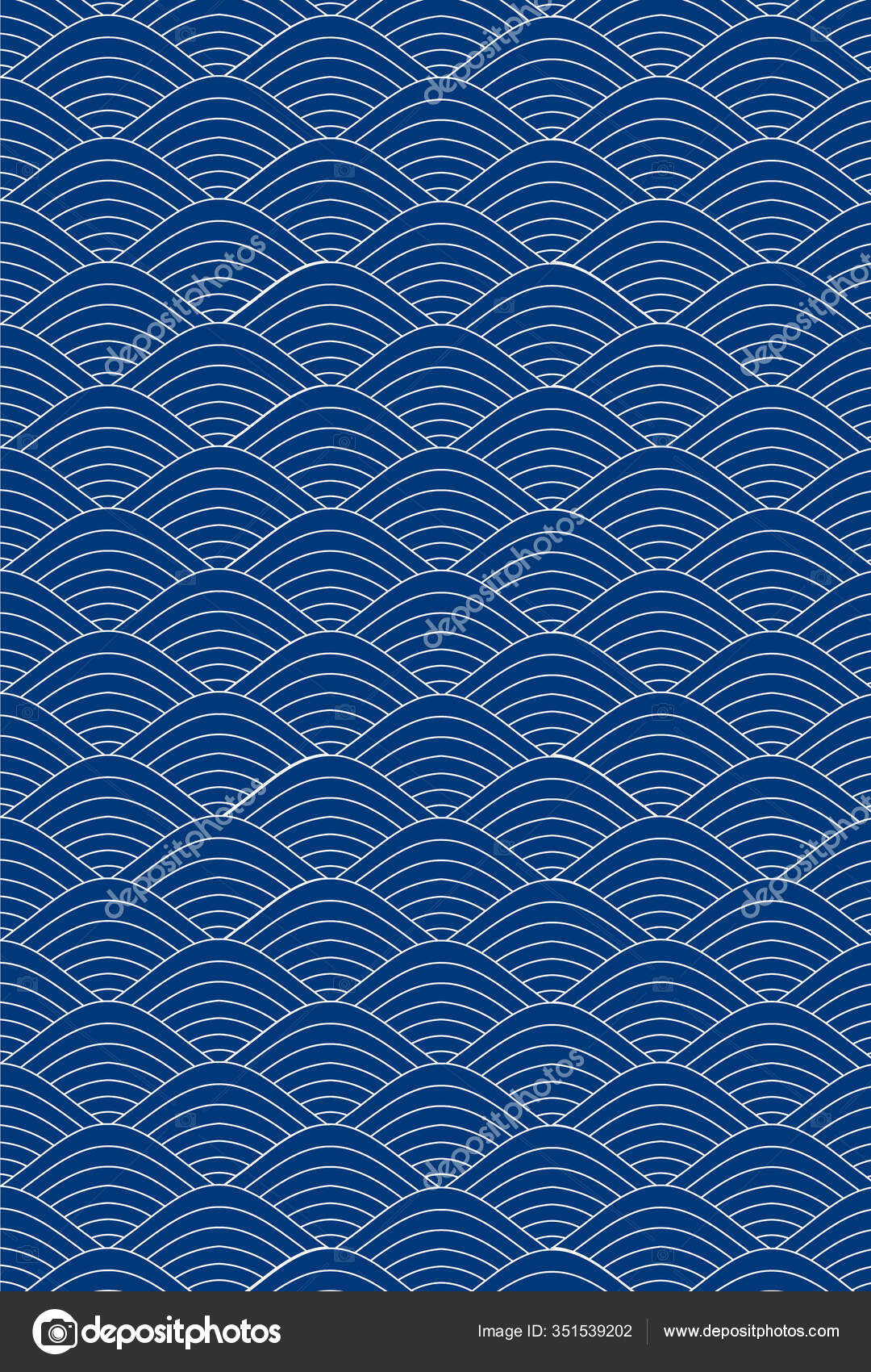 Sea Wave Wave Japanese Paper Pattern Background Stock Vector by ©JBOY24 ...