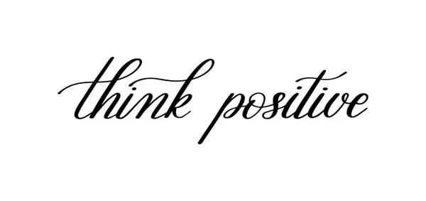 Think Positive Tattoo With Cross