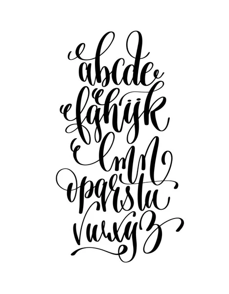 Black and white hand lettering alphabet design Stock Vector by ...