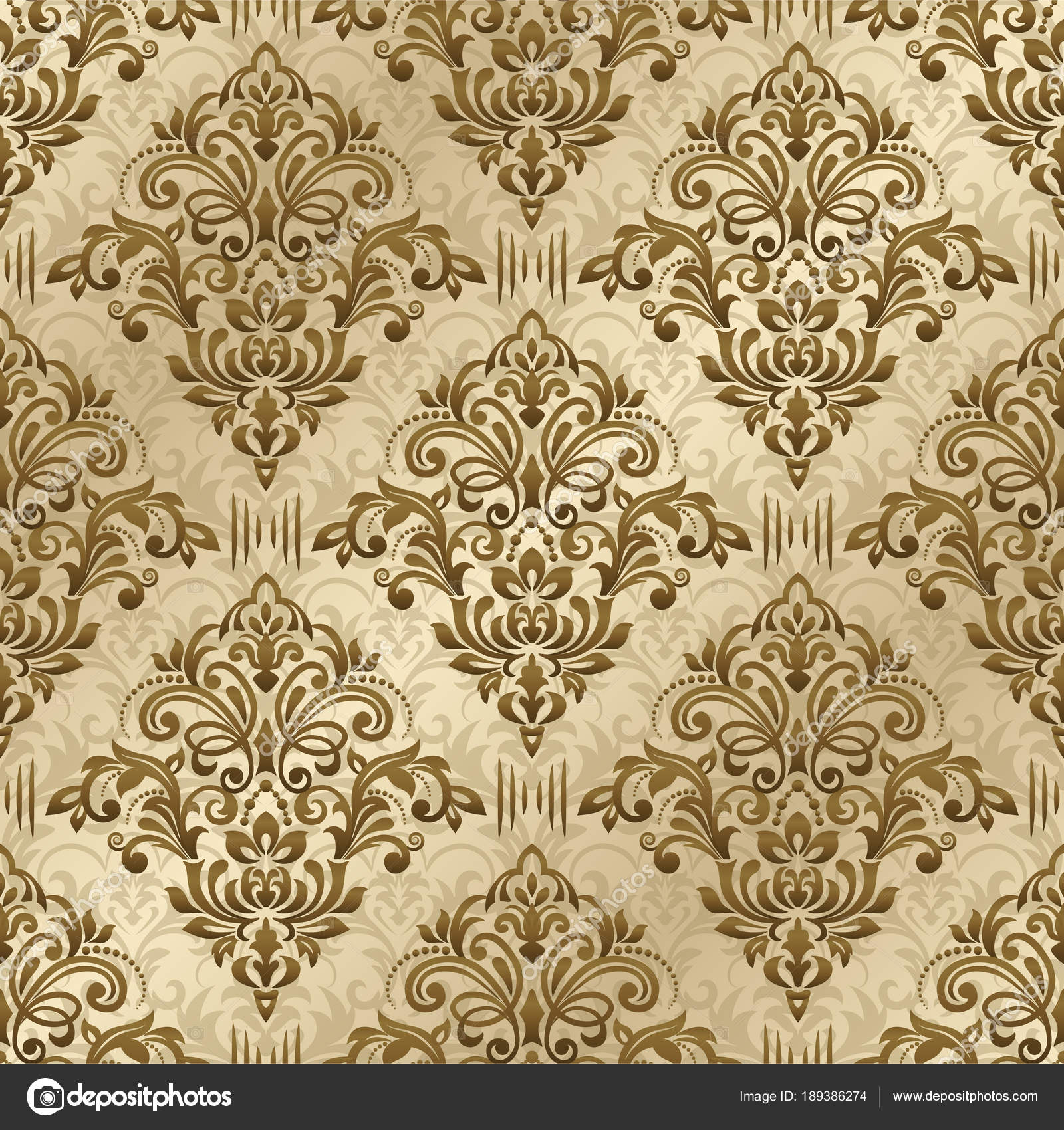 Seamless damask pattern for background or wallpaper design. Dama Stock ...