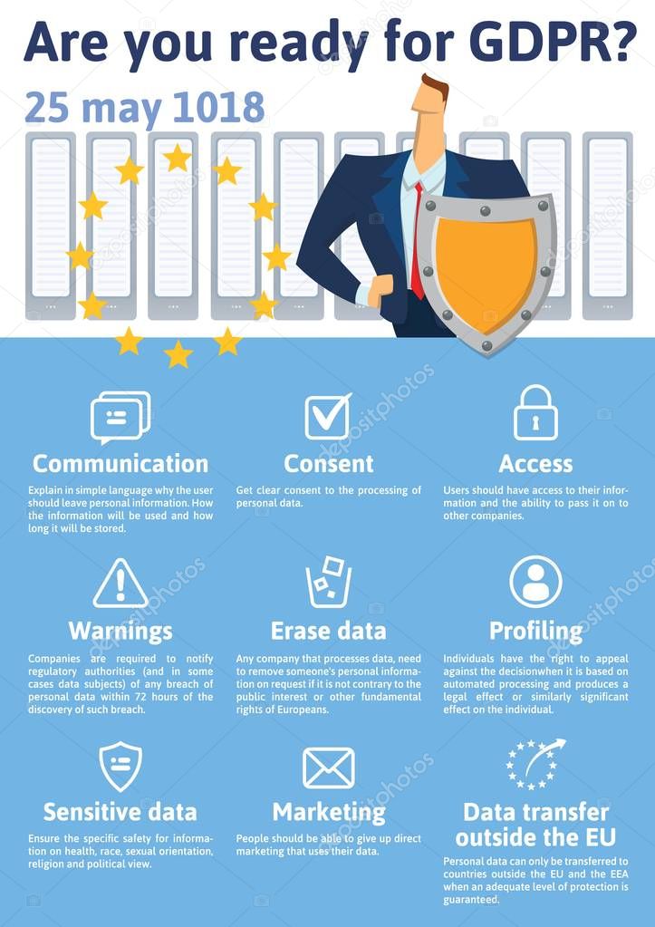 Ilustración del concepto GDPR. Reglamento general de protección de ... Ilustración del concepto GDPR. Reglamento general de protección de ...