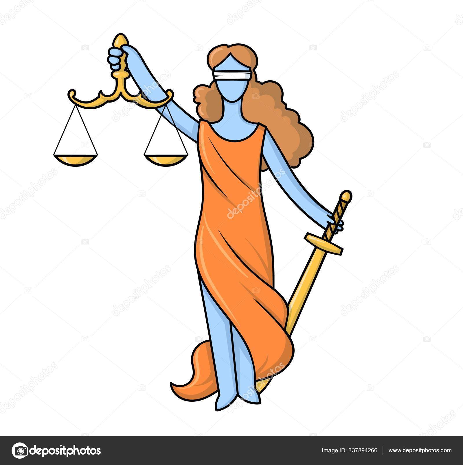 Themis or Justice - goddess of order and law in Ancient Greece. Greek ...