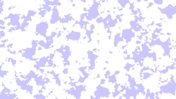 Abstract animation of blue morphing shapes on white background ...