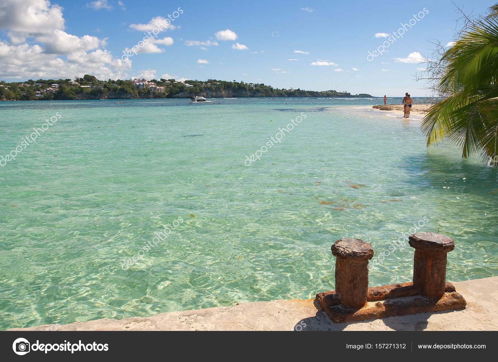 Ilet du Gosier - Gosier island - Guadeloupe Caribbean island — Stock ...