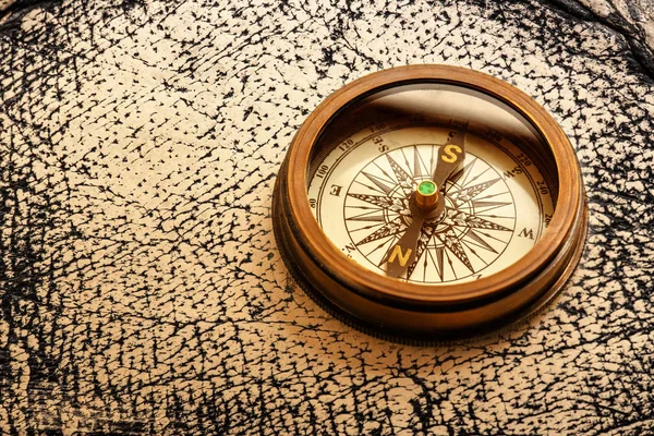 Old compass on map — Stock Photo © paulfleet #2220290