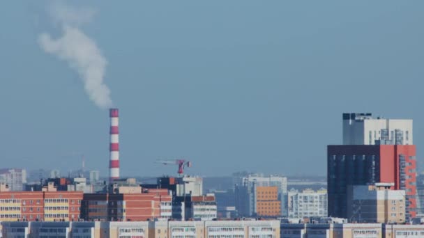 Choking pipe of a factory — Stock Video © Garsya #376879894