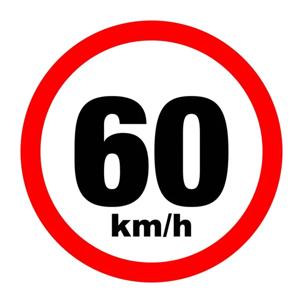 Speed limit 60 sign Vector Art Stock Images | Depositphotos