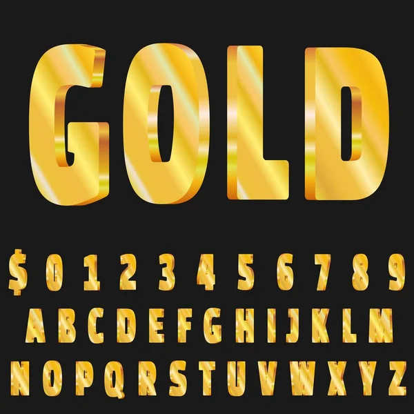 Gold font — Stock Vector © iunewind #82940468