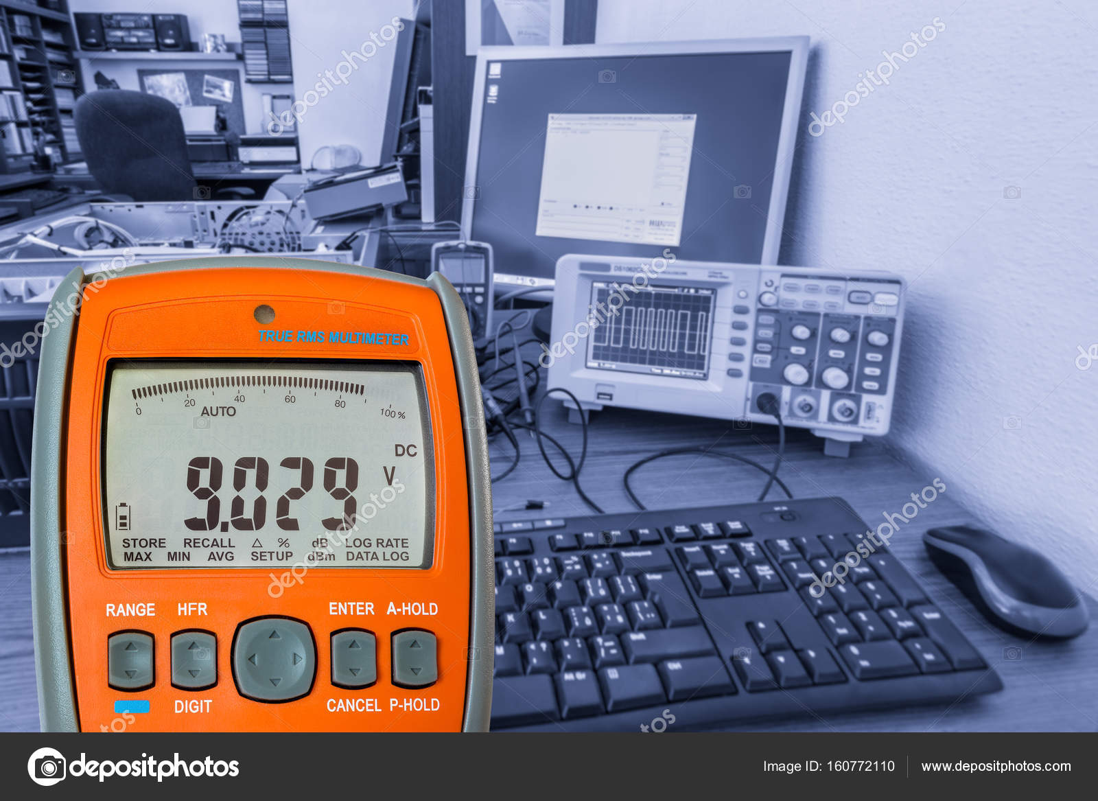 Multimeter on workplace Stock Photo by ©KPixMining 160772110