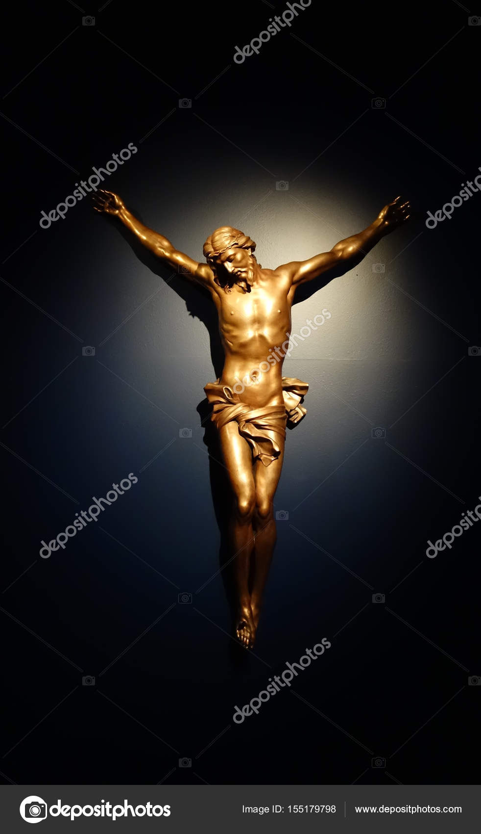 Bernini crucified Christ statue — Stock Editorial Photo © marcovarro ...
