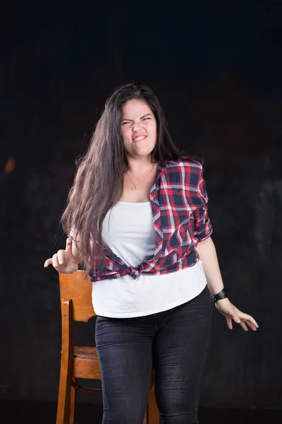 Pmages: full figured models | Beautiful plus size model with a dark ...