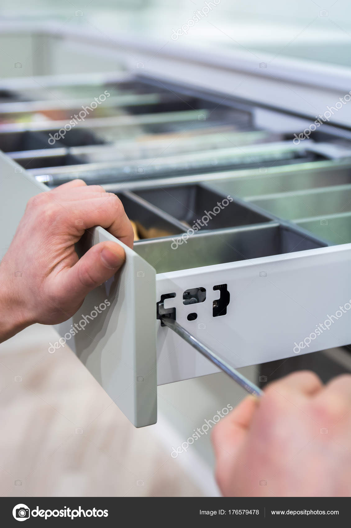 Adjustment Kitchen Box Kitchen Installation Drawer Designed Storing ...