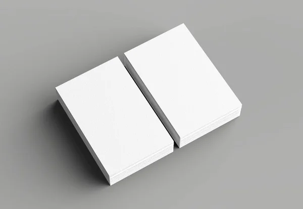 Realistic Business Card Mock Isolated White Background Illustration ...