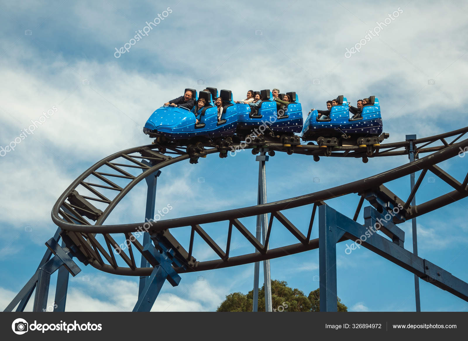 People having fun on a roller coaster — Stock Editorial Photo © Celli67 ...