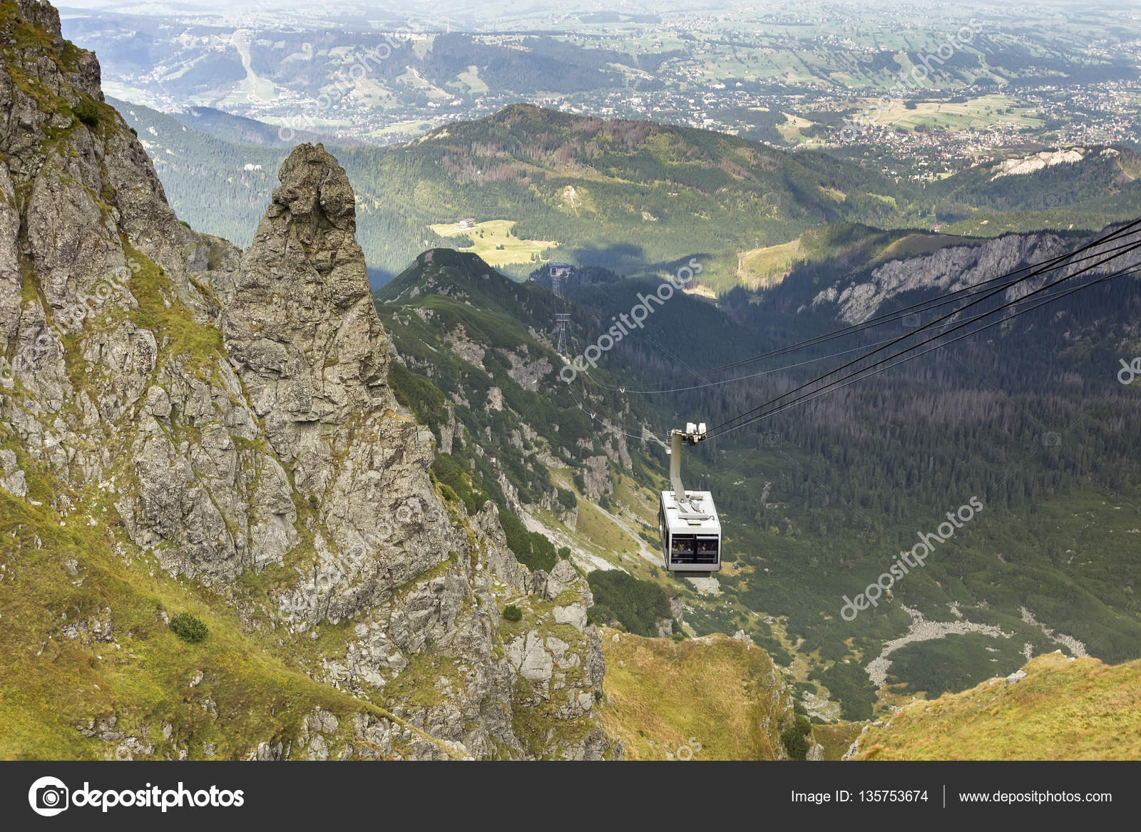 Funicular Railway Mountains — Stock Photo © ScorpionPL #135753674
