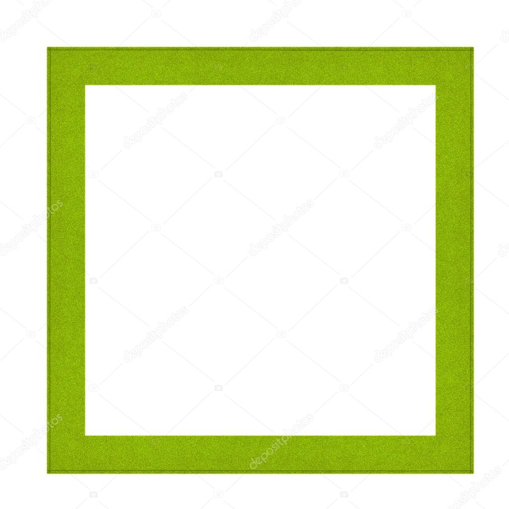 Green square frame on white background — Stock Photo © natalt #127685206