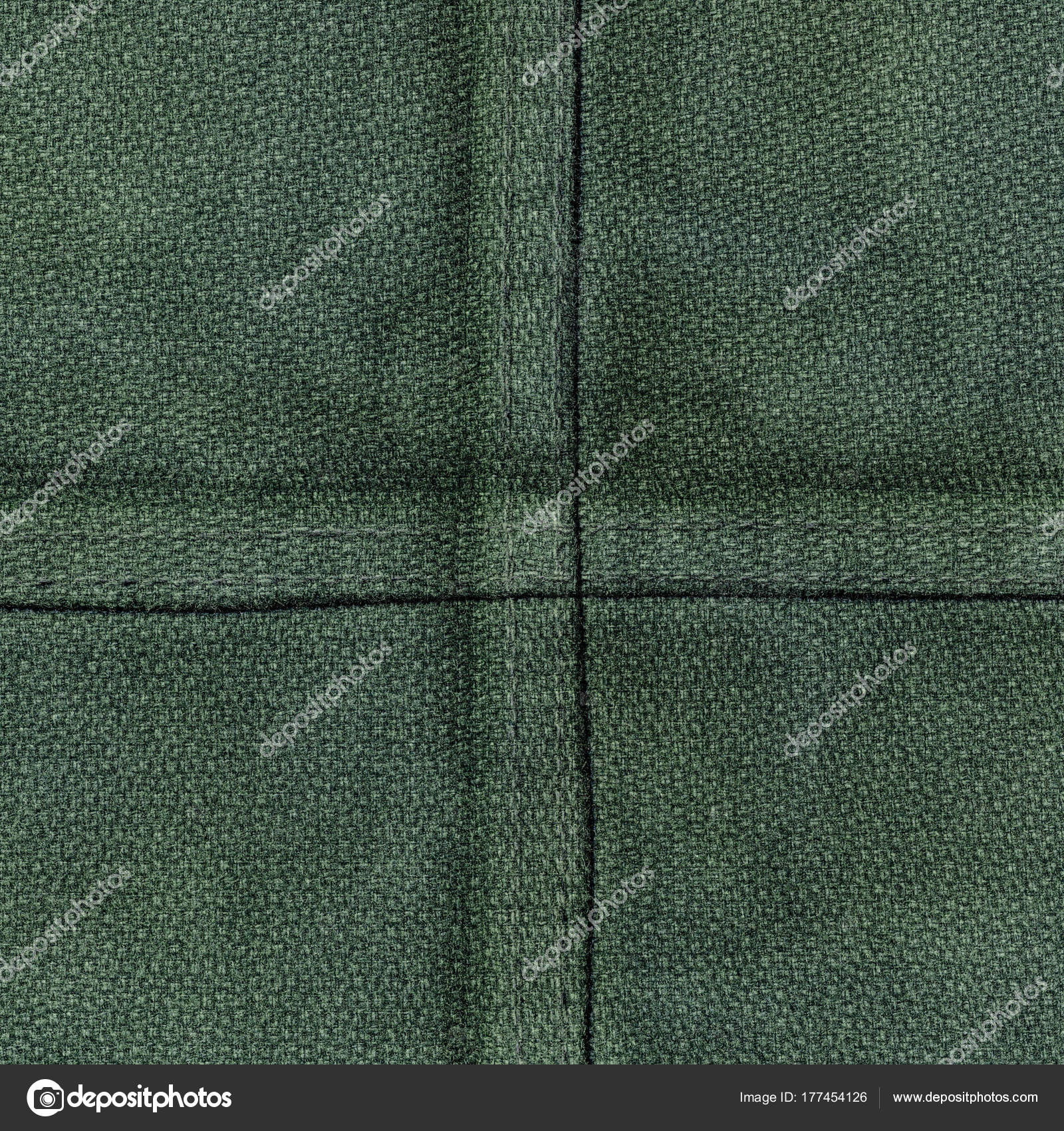 Green Fabric Texture Seams Shape Cross Useful Background — Stock Photo © natalt #177454126