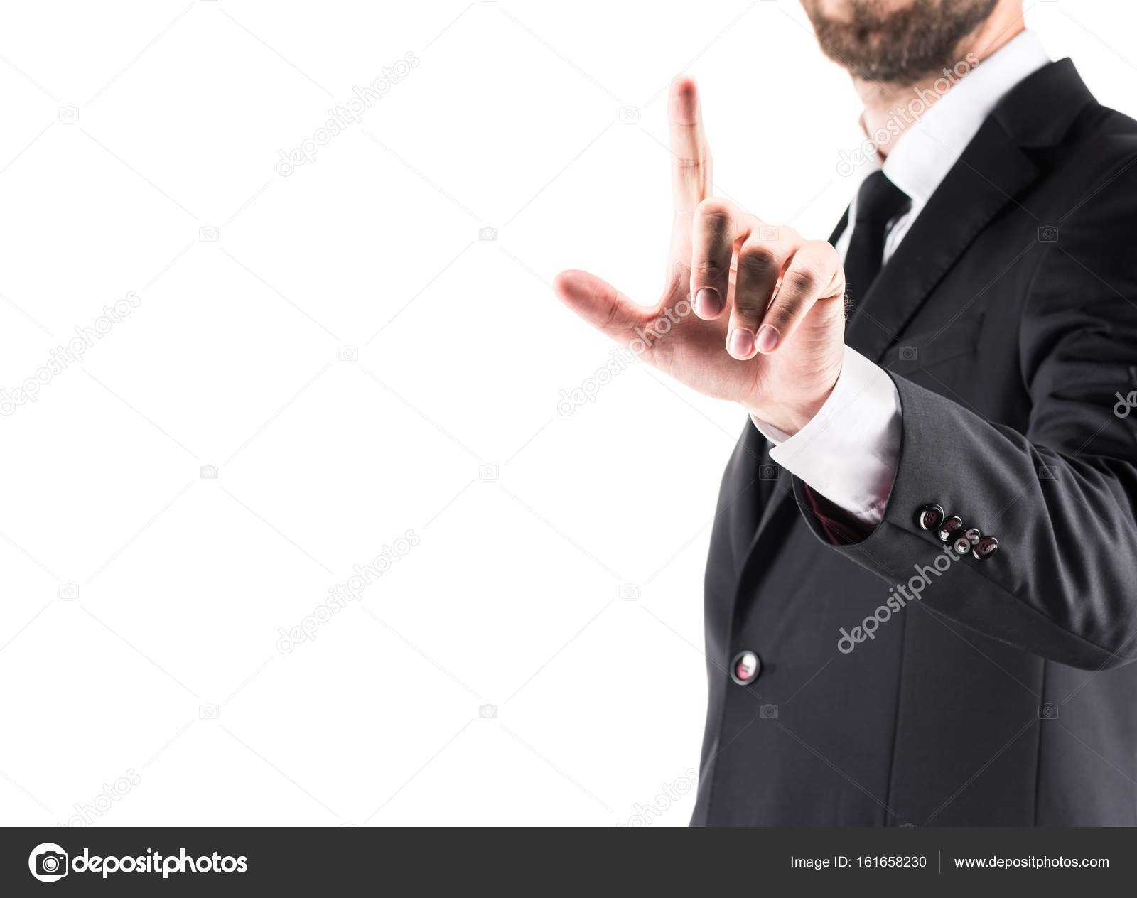 Businessman pointing with finger — Stock Photo © VadimVasenin #161658230