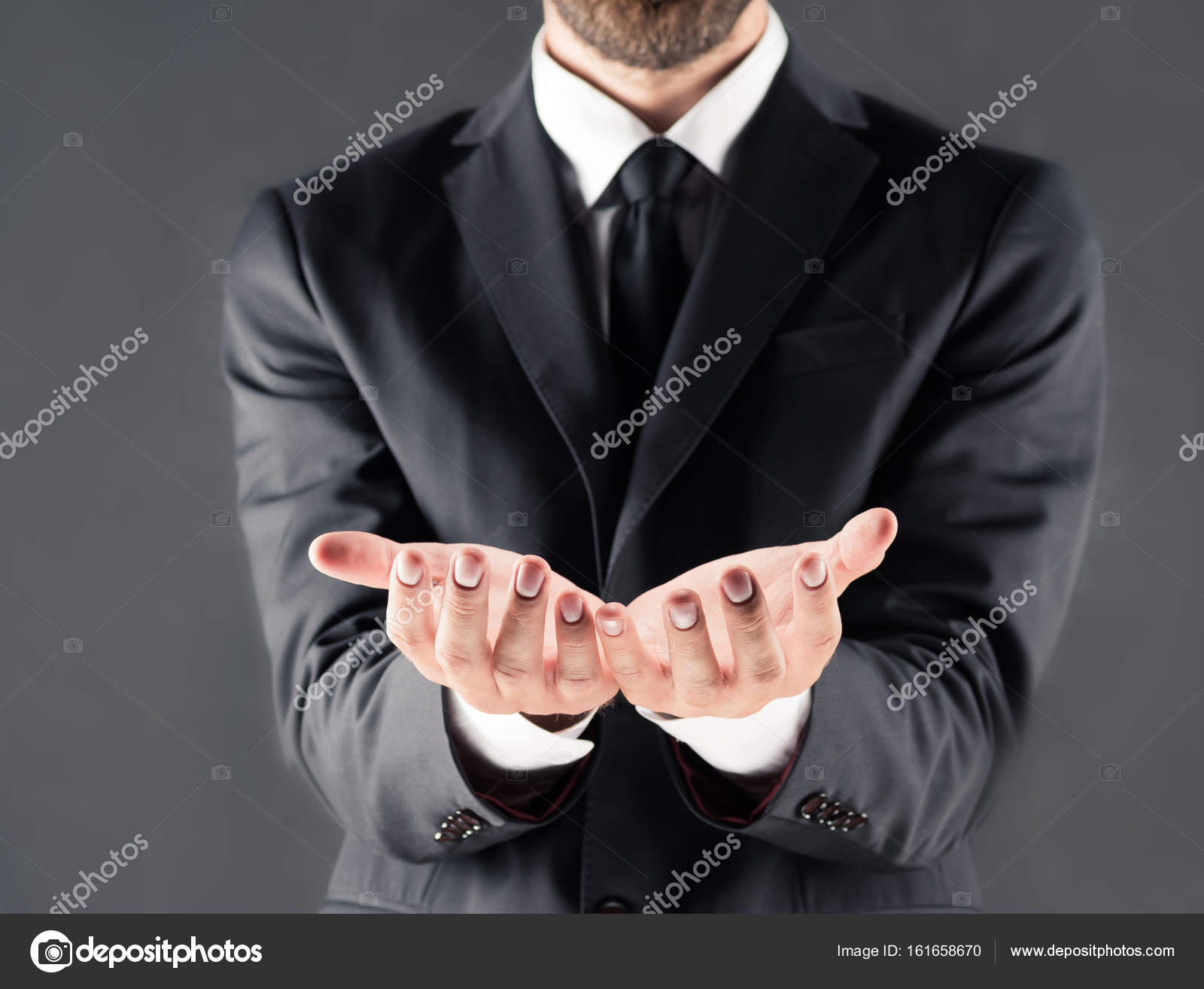 Businessman with open hands — Stock Photo © VadimVasenin #161658670