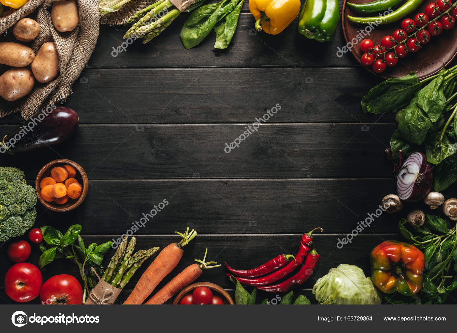 Fresh vegetables background ⬇ Stock Photo, Image by © VadimVasenin ...