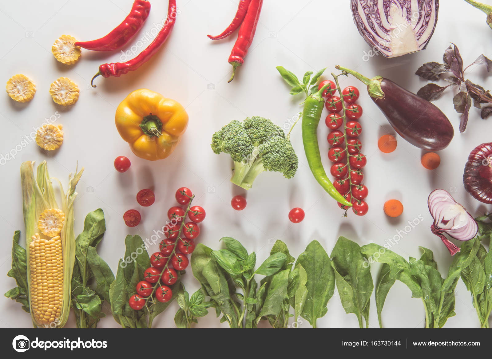 Different fresh vegetables — Stock Photo © VadimVasenin #163730144
