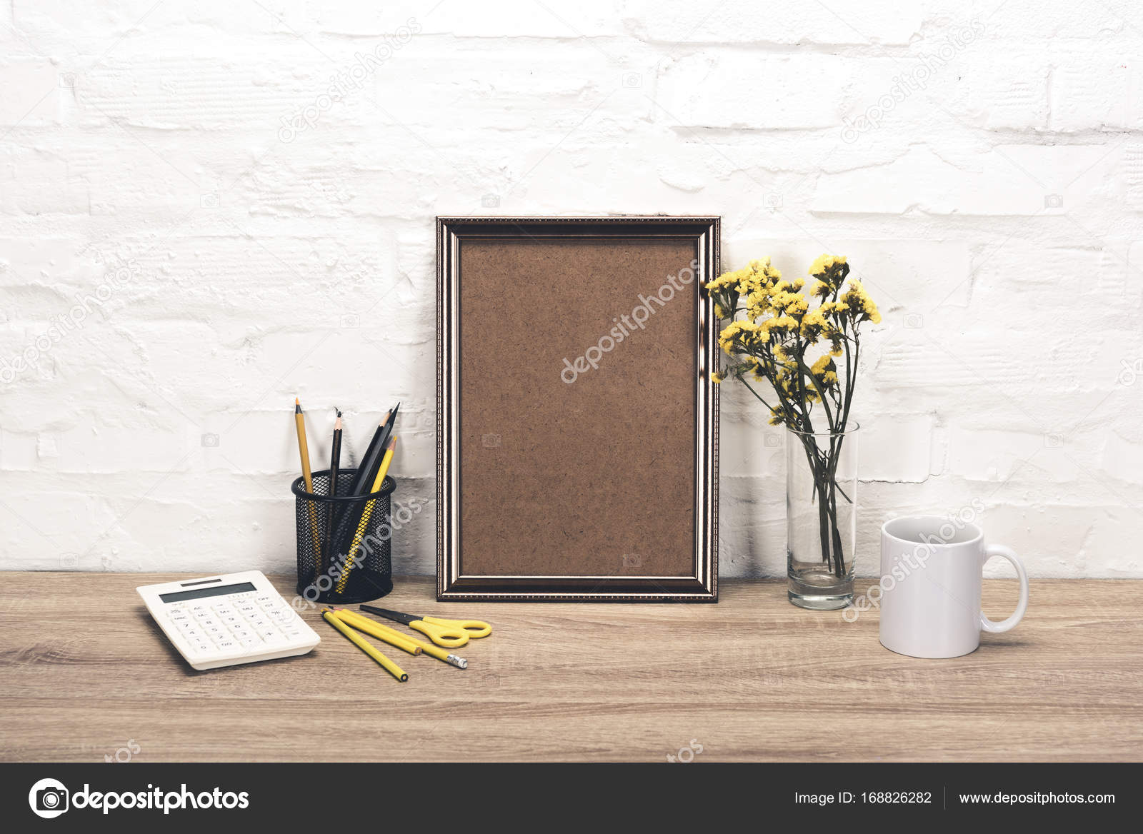 Empty photo frame on table — Stock Photo © VadimVasenin #168826282