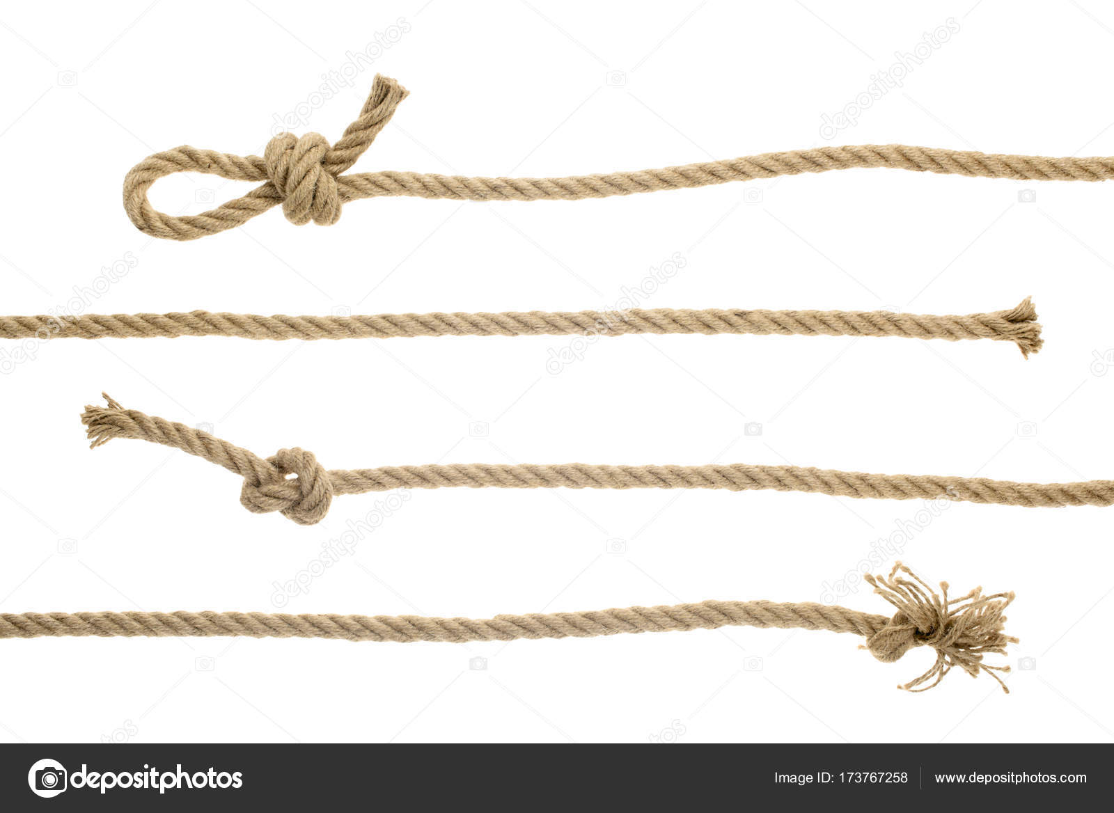 Ropes with knots — Stock Photo © VadimVasenin #173767258