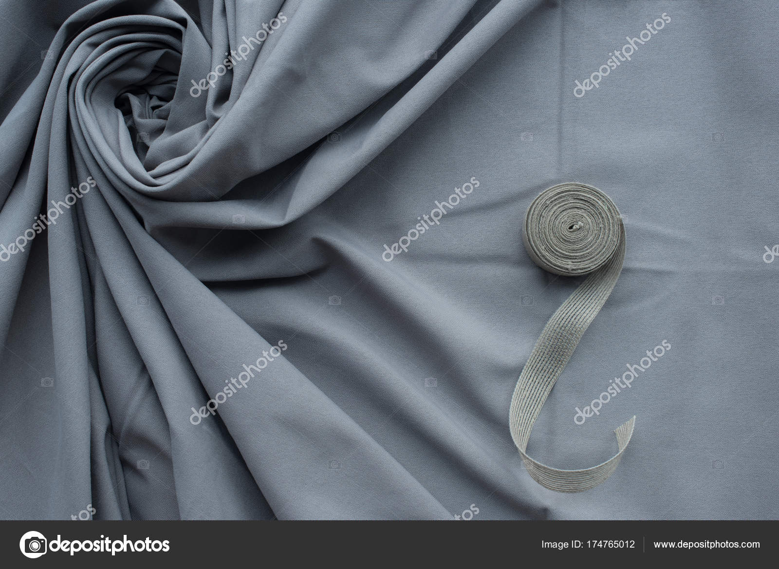 Grey Folds Fabric Cloth Roll Background — Stock Photo © VadimVasenin ...