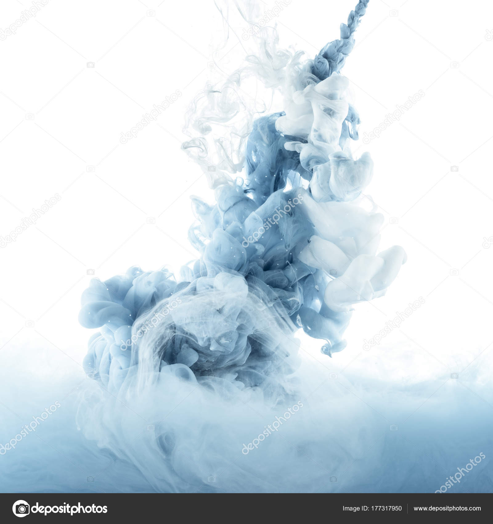 Close View Grey Ink Splash Isolated White — Stock Photo © VadimVasenin ...