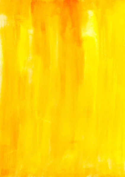 Abstract Painting Bright Yellow Paint Strokes Full Frame — Stock Photo ...