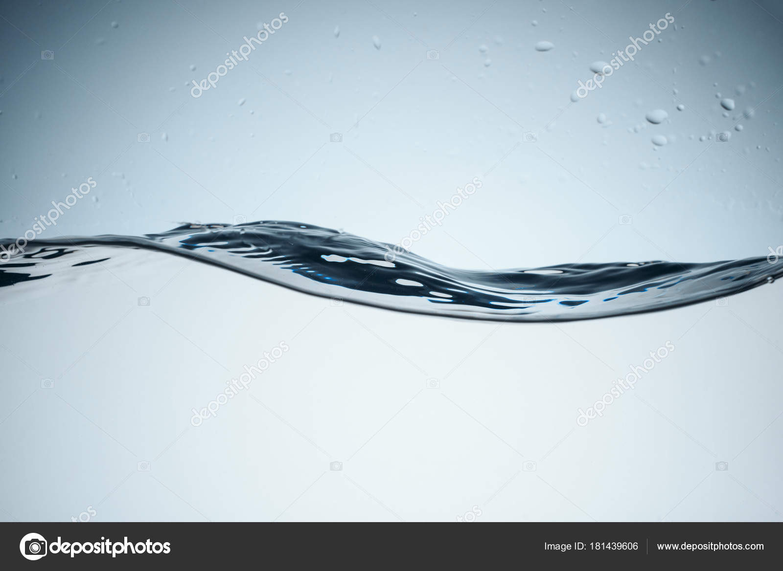 Minimalistic Texture Water Splash Isolated White — Stock Photo ...