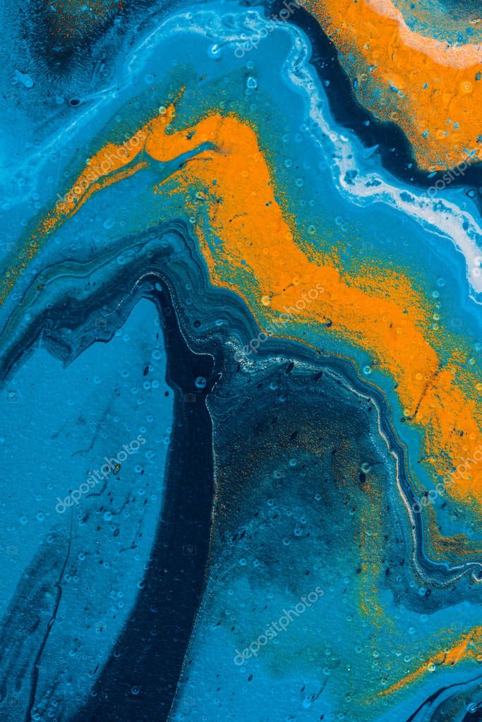 Abstract Background Blue Oil Paint — Stock Photo © VadimVasenin #187809000